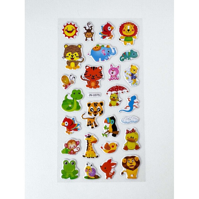 Adesivo Sticker Sortidos animal da floresta - mozi - Dokassa Distribuidora