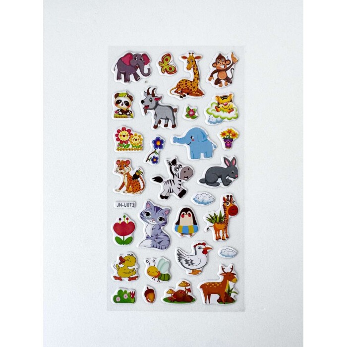 Adesivo Sticker Sortidos animal da floresta - mozi - Dokassa Distribuidora