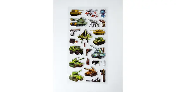Adesivo Sticker Sortidos guerra - mozi - Dokassa Distribuidora