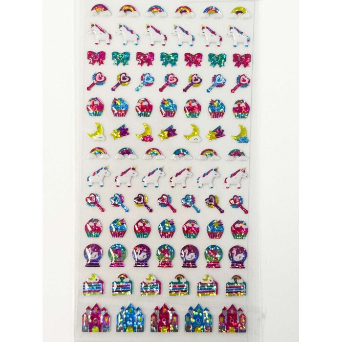 Adesivo Sticker Sortidos holografico - mozi - Dokassa Distribuidora