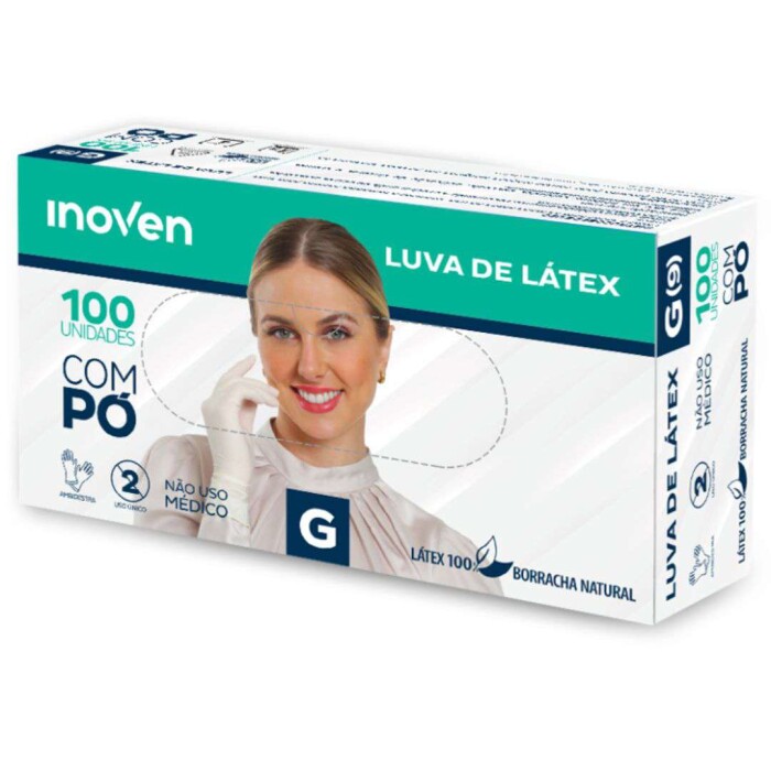 Luva de Procedimento Lisa G - Inovem - Dokassa Distribuidora